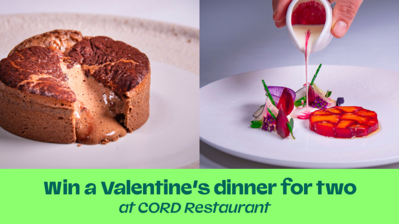 Contest closed: Win a Valentine's dinner for two at CORD Restaurant ...